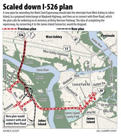 New proposal: Mark Clark extension without James Island