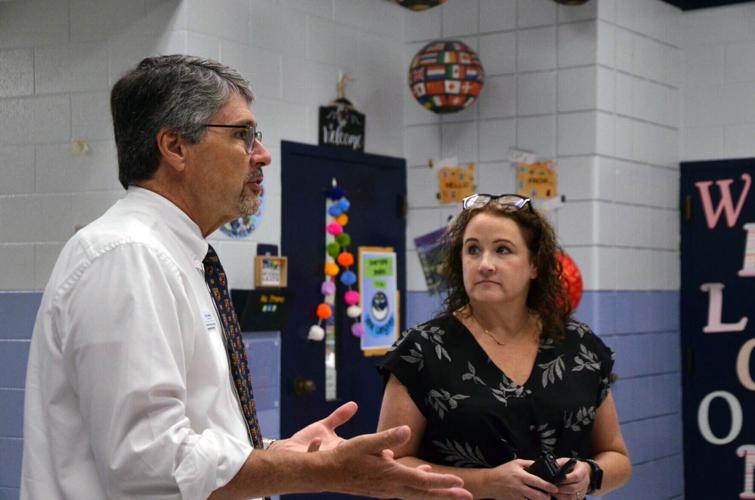 Superintendent King Laurence visits Aiken County schools on the first ...