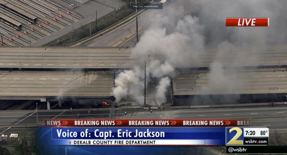 Fire causes Interstate 85 overpass to collapse in Atlanta | National ...