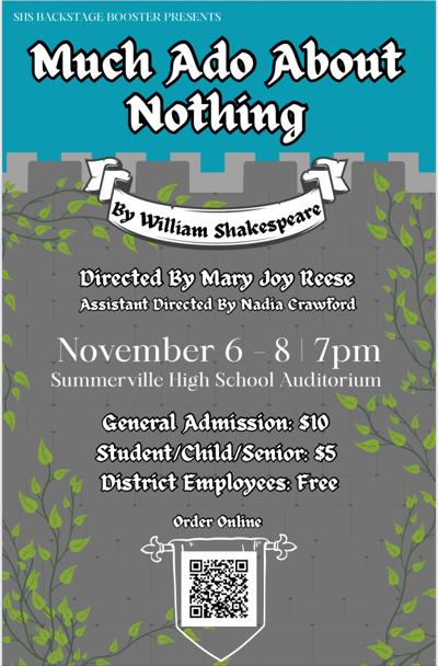 SHS Backstage Boosters presenting Shakespeare’s 'Much Ado About Nothing'