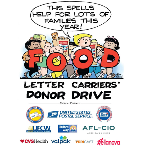 Post Office's annual Stamp Out Hunger Food Drive coming May 11