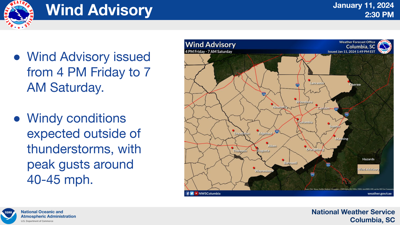 Aiken schools to dismiss early Friday due to severe weather