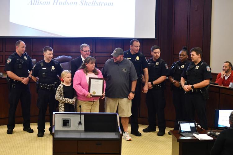 North Augusta officials recognize citizen volunteer who helped officer