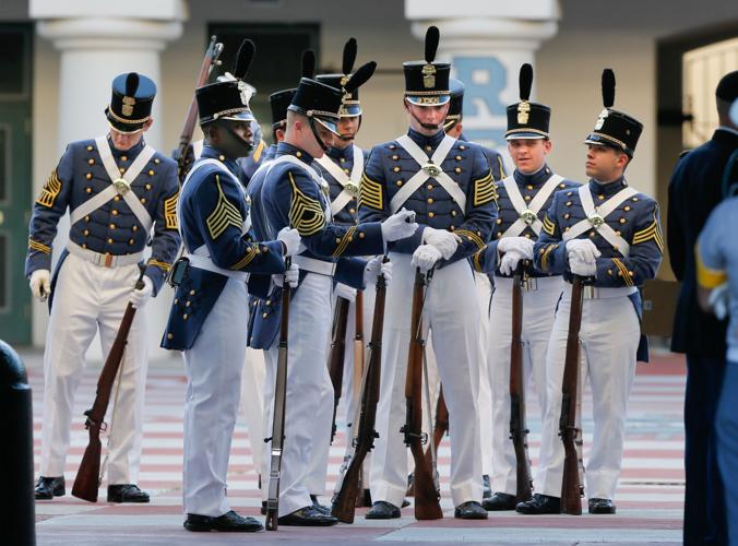 The Citadel's dress rehearsal for the inaugural parade