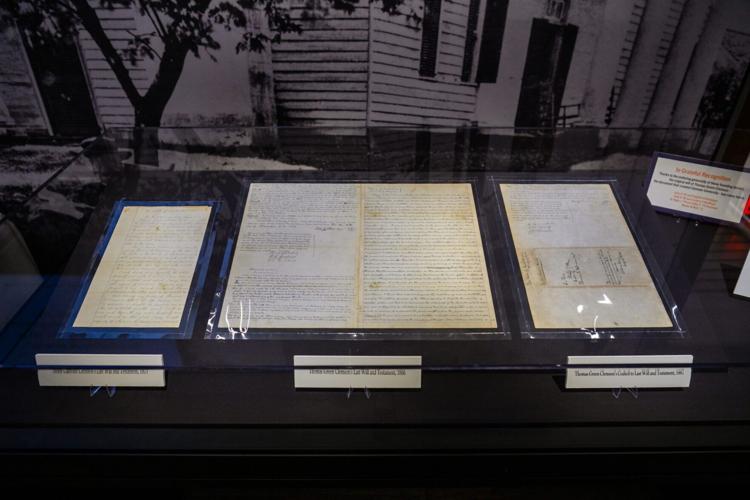 Founding Clemson University wills on public display