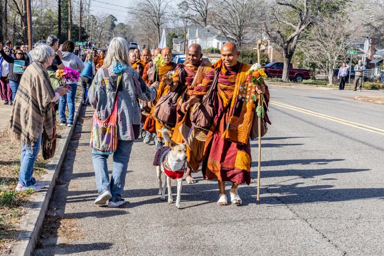 How to see monks doing ‘Walk for Peace’ in Columbia, SC