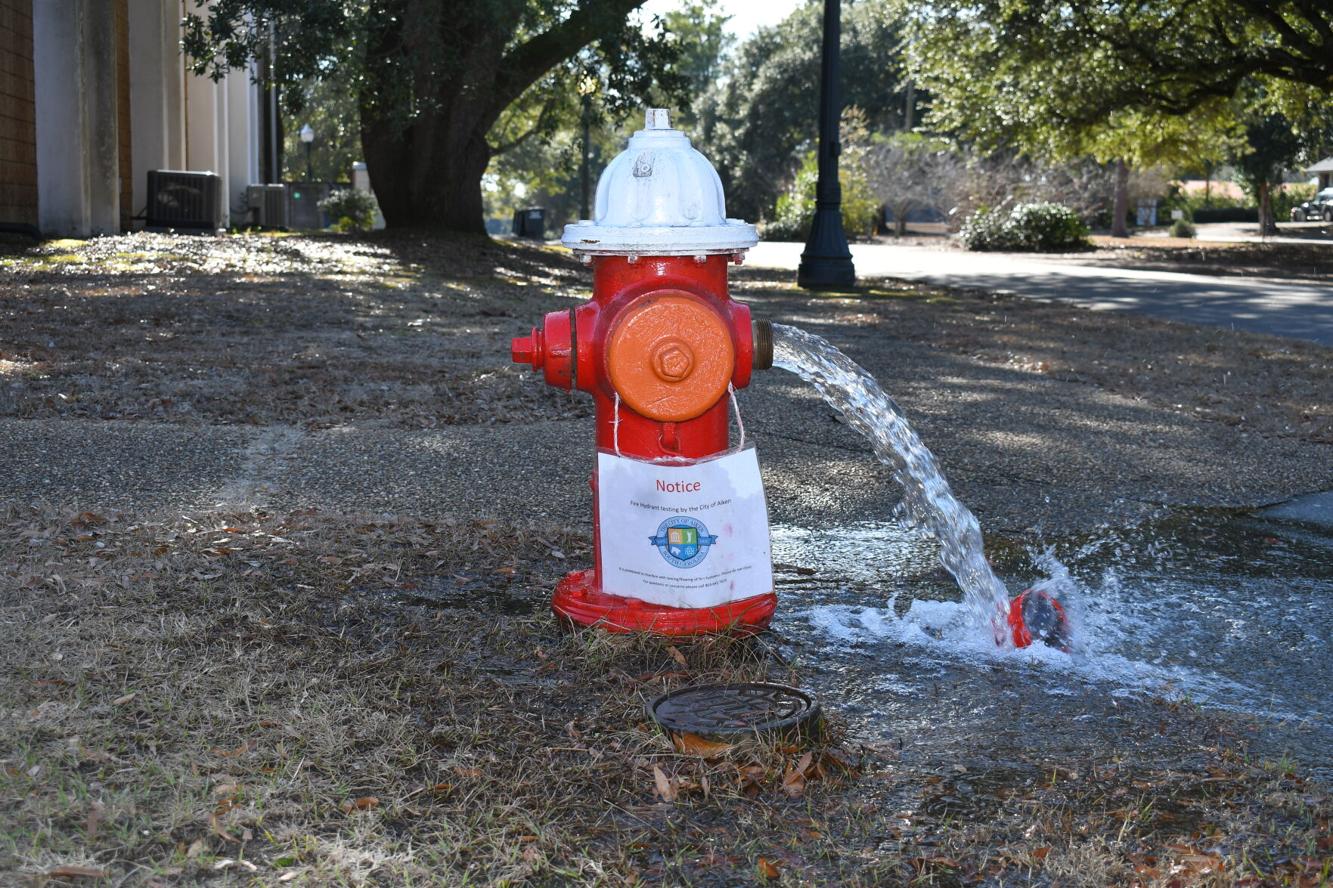 City of Aiken conducts fire hydrant flushing