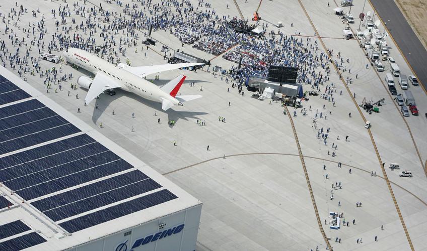 Boeing 787 Roll Out Aerials