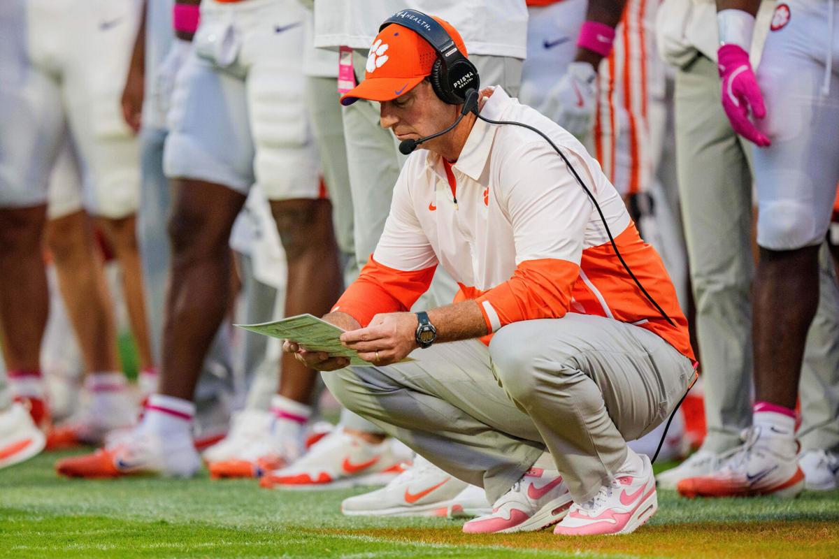 clemson coach crying