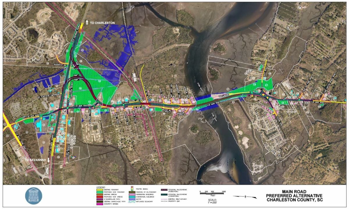 Charleston County progresses with US 17, Main Road project