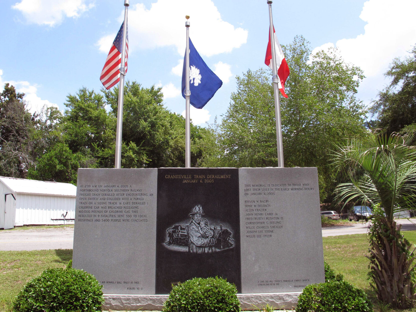 20 years ago, a train derailment killed 9 in Graniteville SC