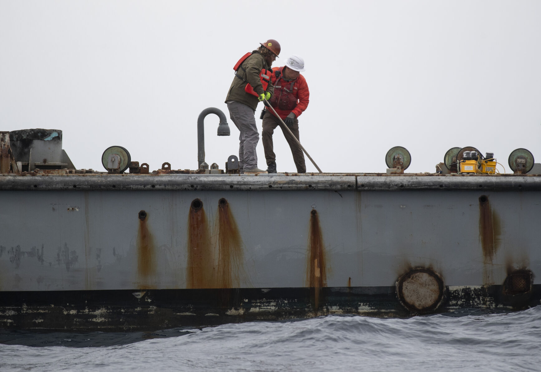 Abandoned torpedo retriever sunk off Charleston coast