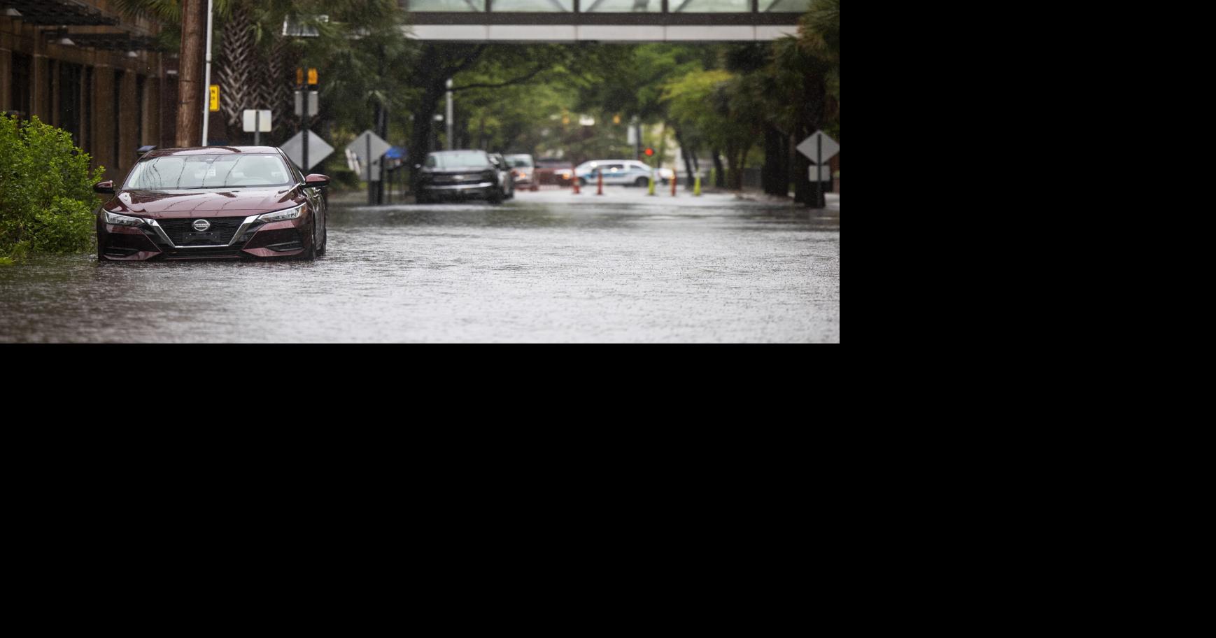 Charleston closes streets as rain, flash floods soak region