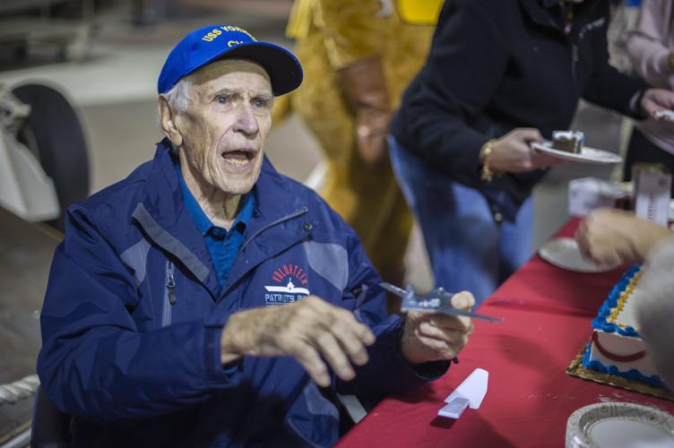 Veteran celebrates 95th birthday aboard USS Yorktown where he was ...