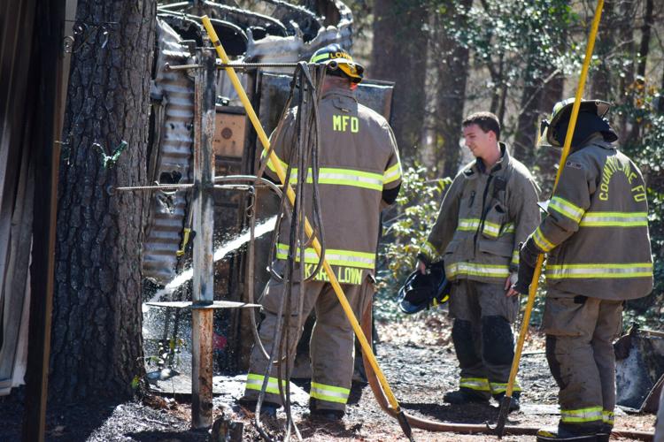 Edgefield County police vehicle damaged in North Augusta fire