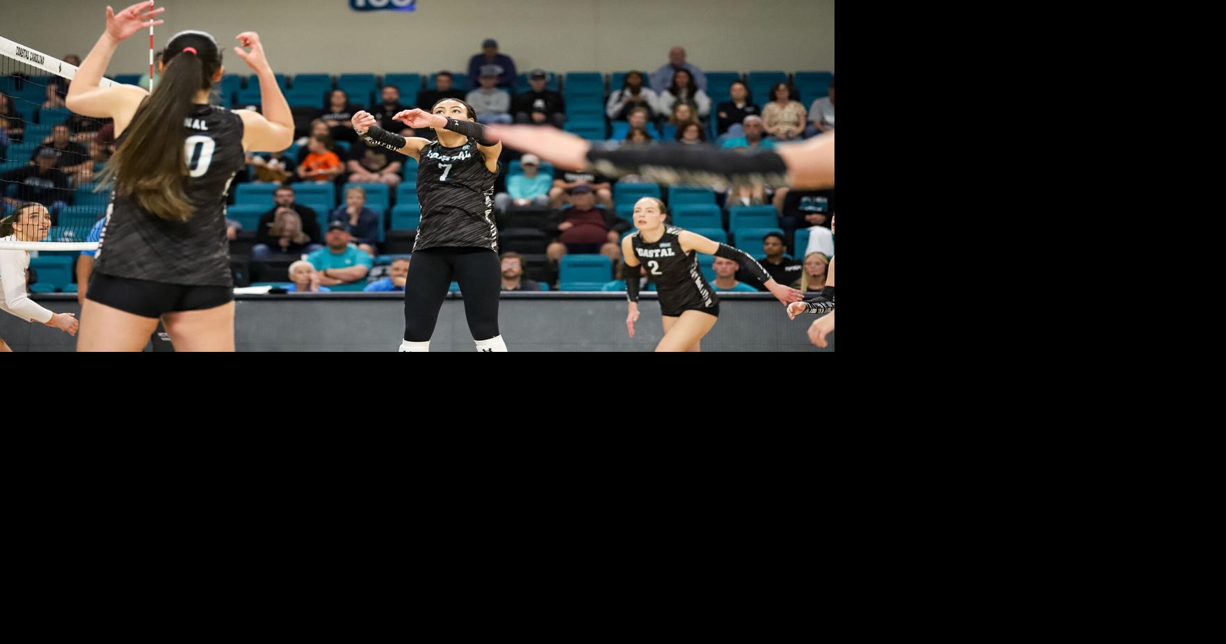 CCU's volleyball player once again breaks an NCAA record