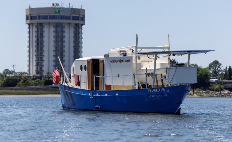 Art residency aboard boat in Charleston's Ashley River