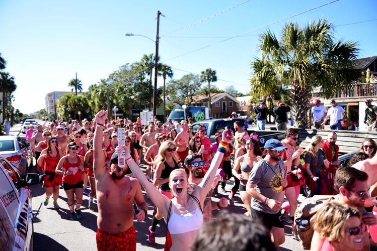 Cupid's Undie Run at Folly Beach