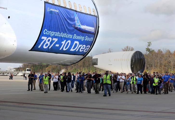 Boeing's first 787-10 Dreamliner moves into final assembly