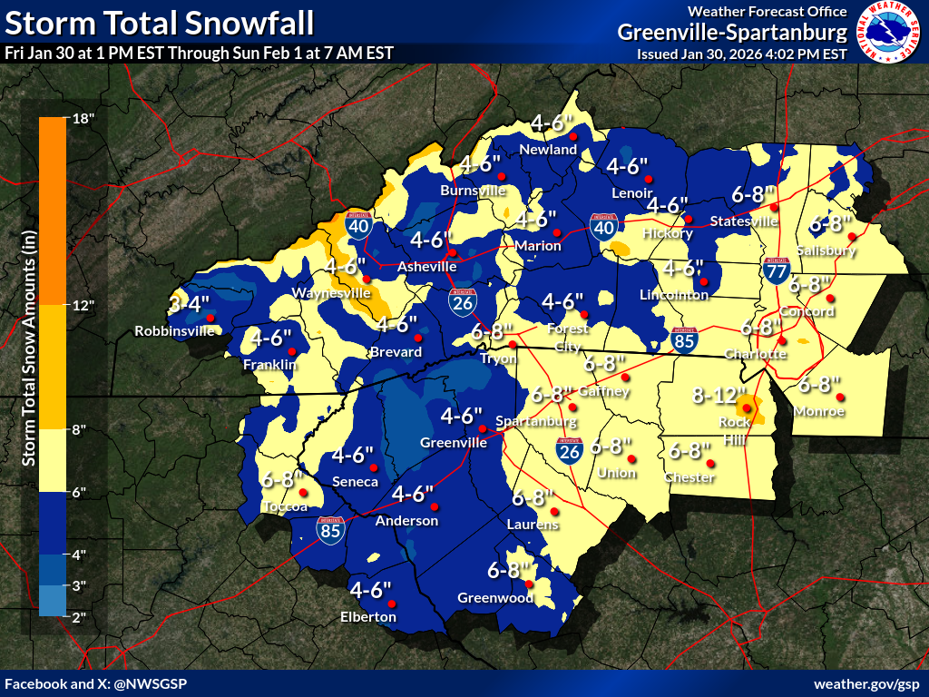Winter storm warning issued as Rock Hill awaits heavy snow
