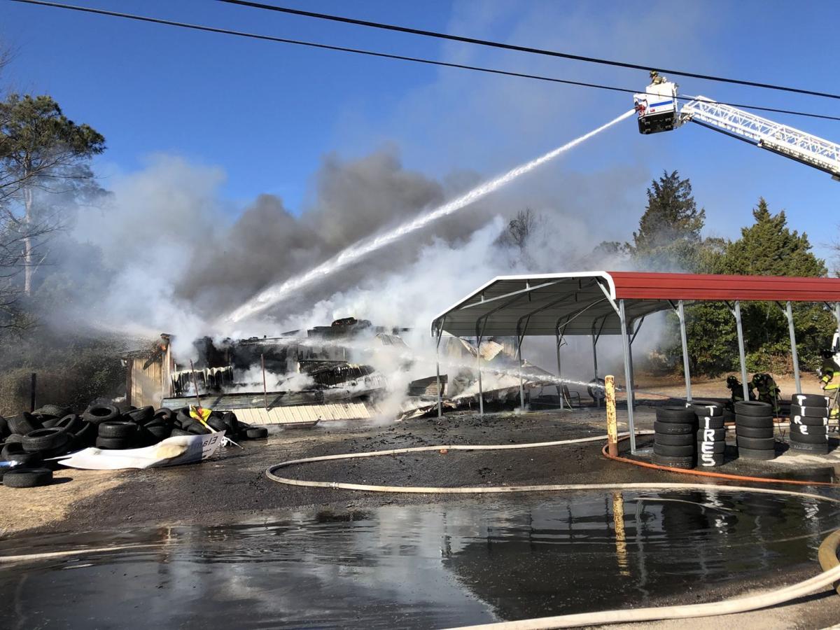 Fire destroys tire store along Edgefield Highway in Aiken County | News ...