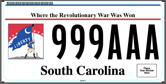 SC’s new license plate honors Revolutionary War history