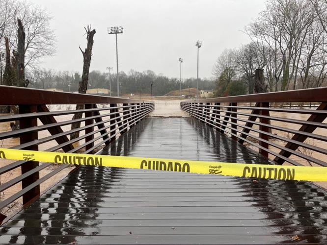 Reedy River flooding leaves Greenville parks underwater