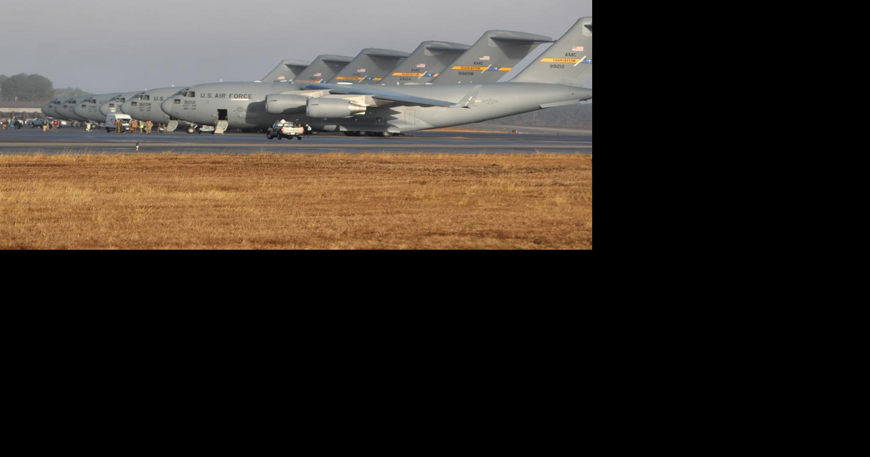 'A sight to see:' 24 C-17s fly over Ravenel Bridge in historic formation