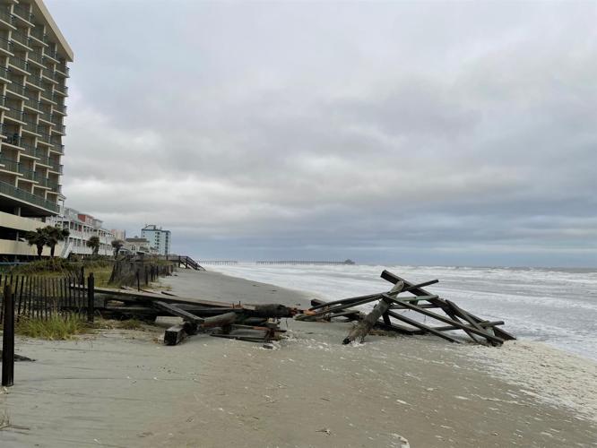 Hurricane Ian damages at least 5 piers along Myrtle Beach-area coastline
