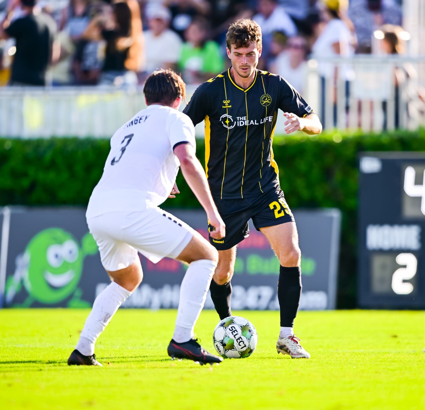 Charleston Battery midfielder played against Wrexham