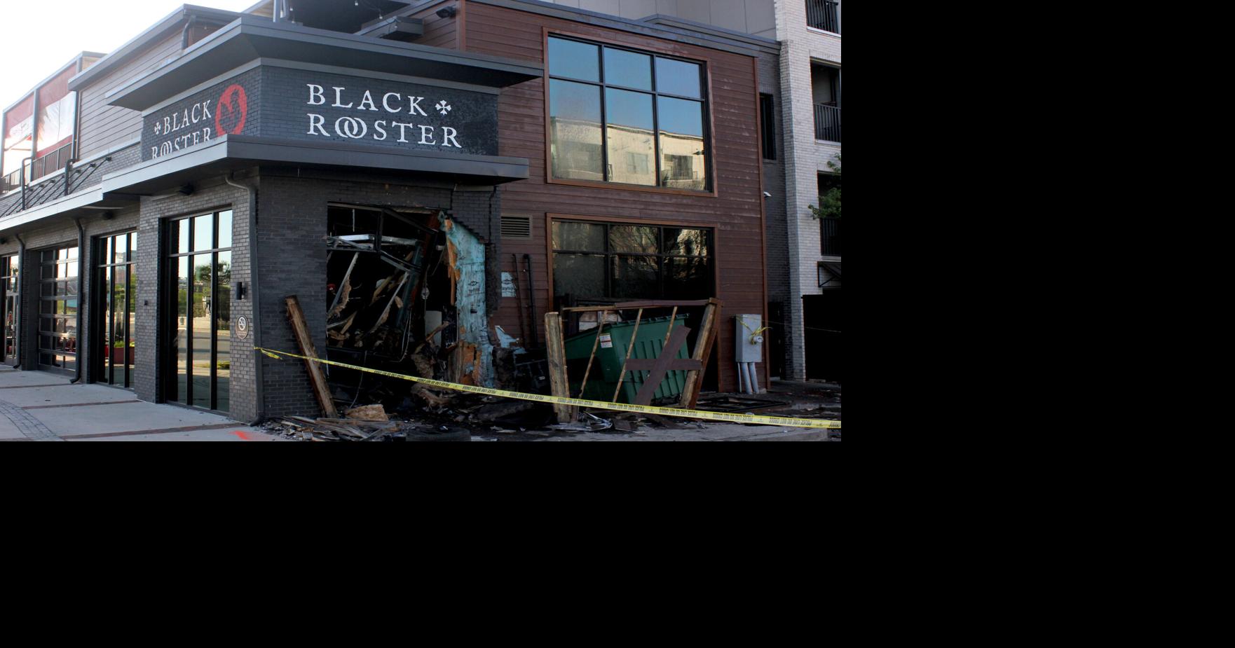 Black Rooster in West Columbia, SC hit during police chase
