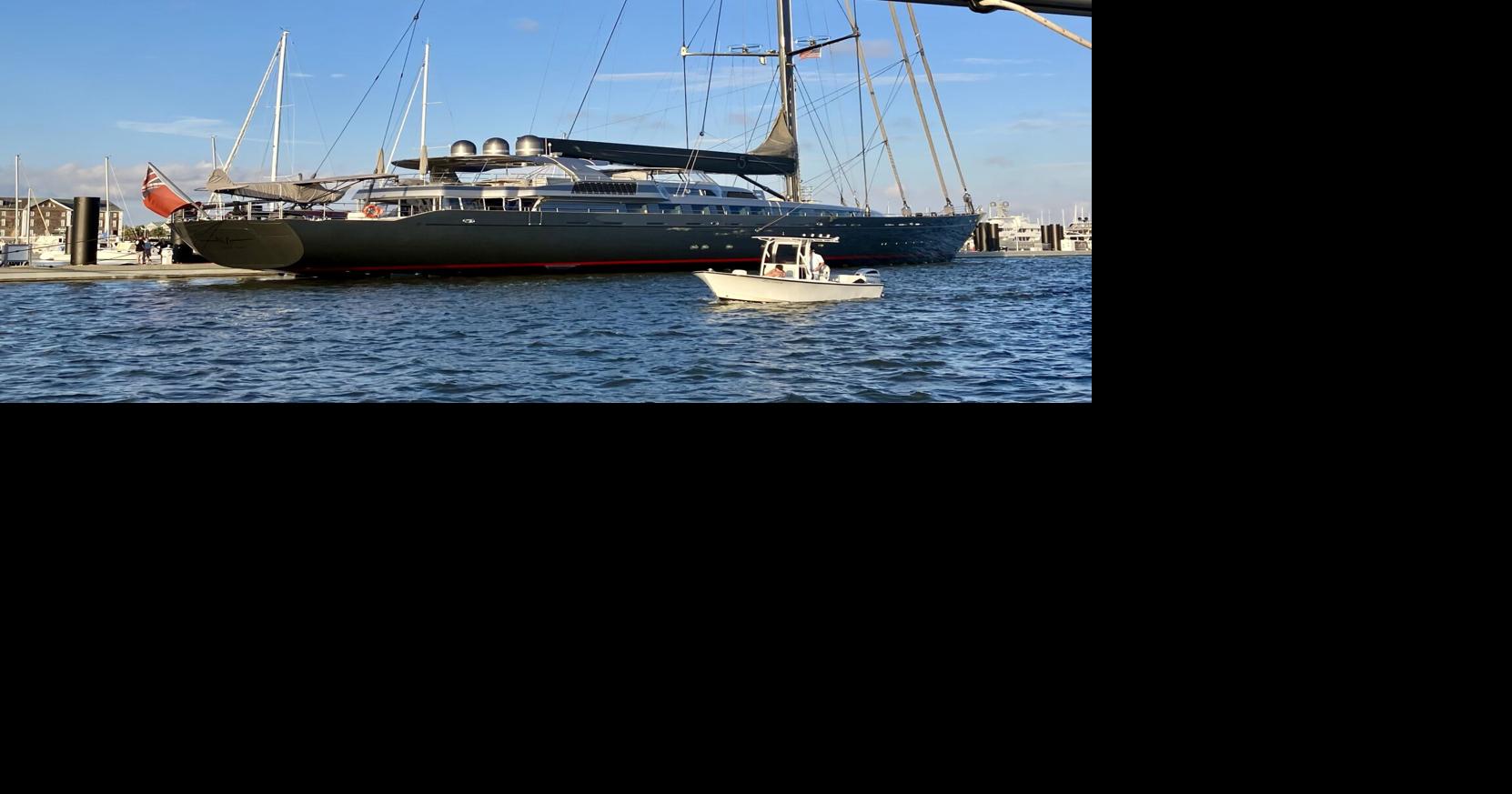 World's largest single-mast sailboat docked in Charleston