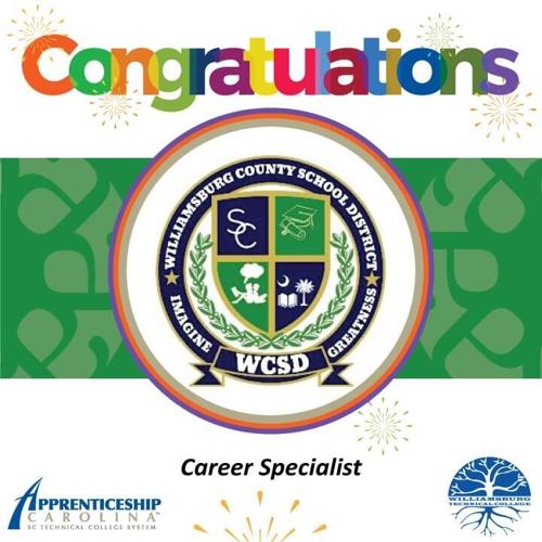 WCSD Career Specialist Program now registered with Apprenticeship Carolina