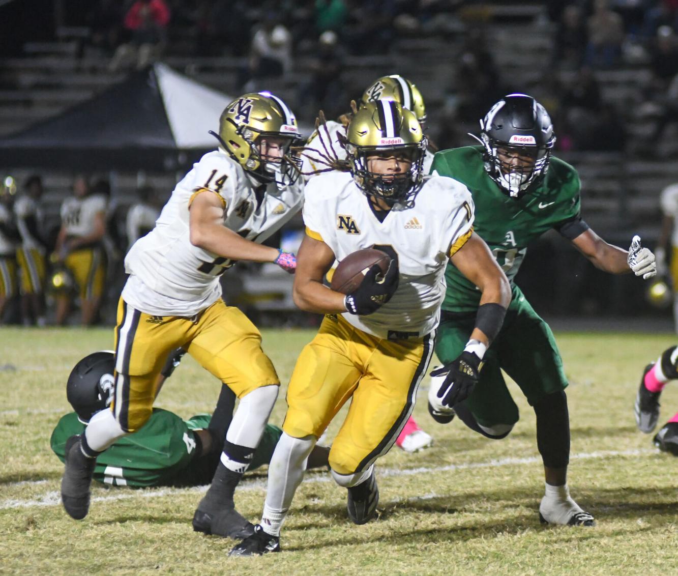 North Augusta football rolls past Aiken High in region play