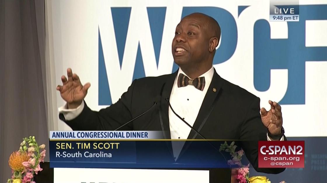 Sen. Tim Scott tells charity dinner audience his title is 'Head Brother ...