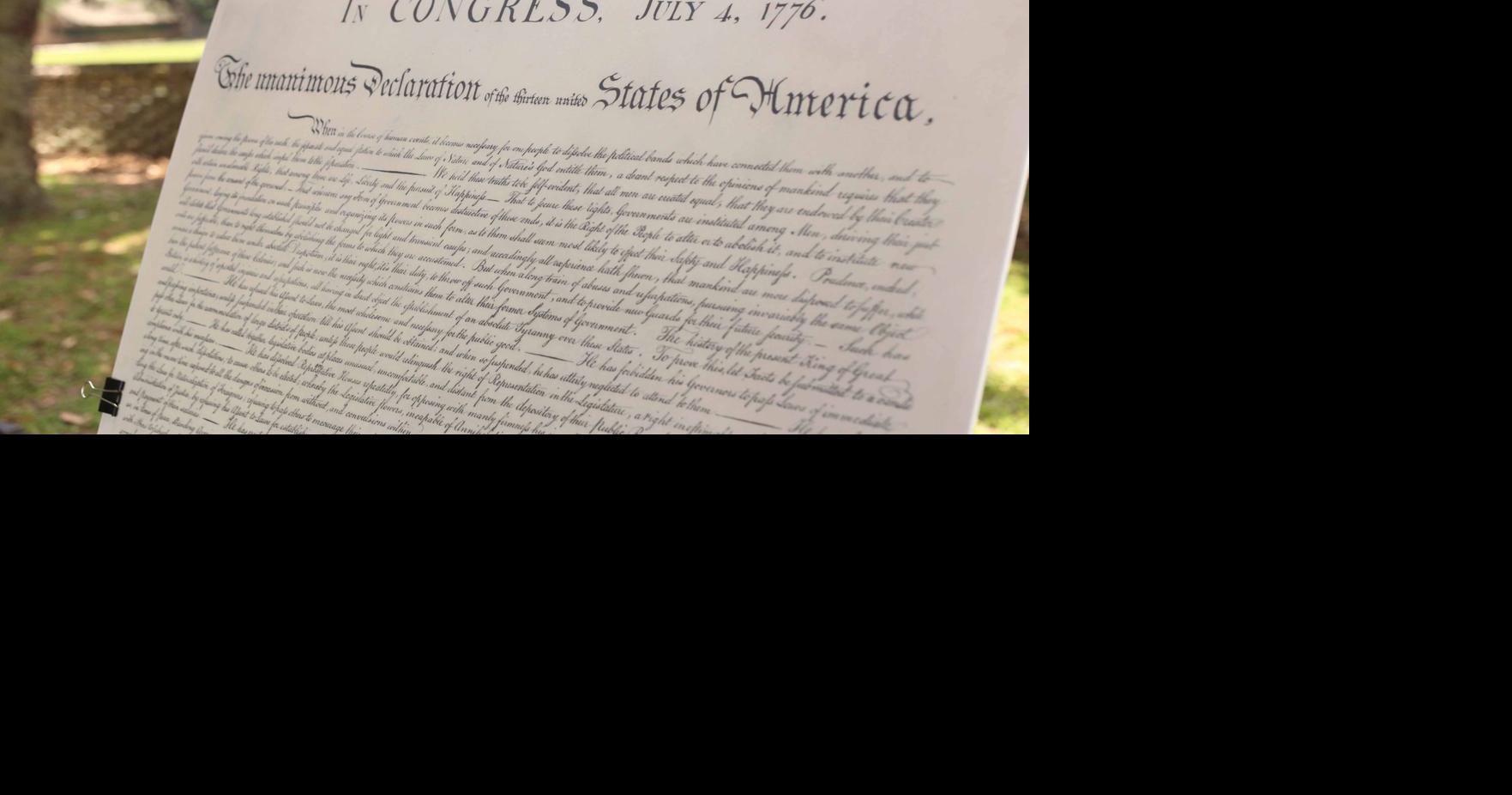 Founding Fathers letter wins April Golden Pen Award