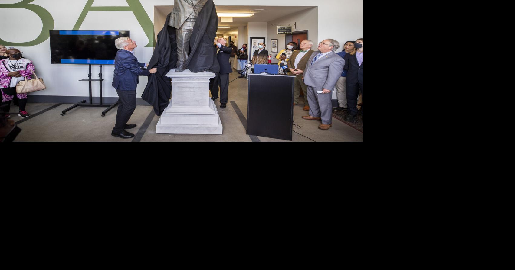 John Lewis statue unveiled in Charleston on the way to final stop in DC