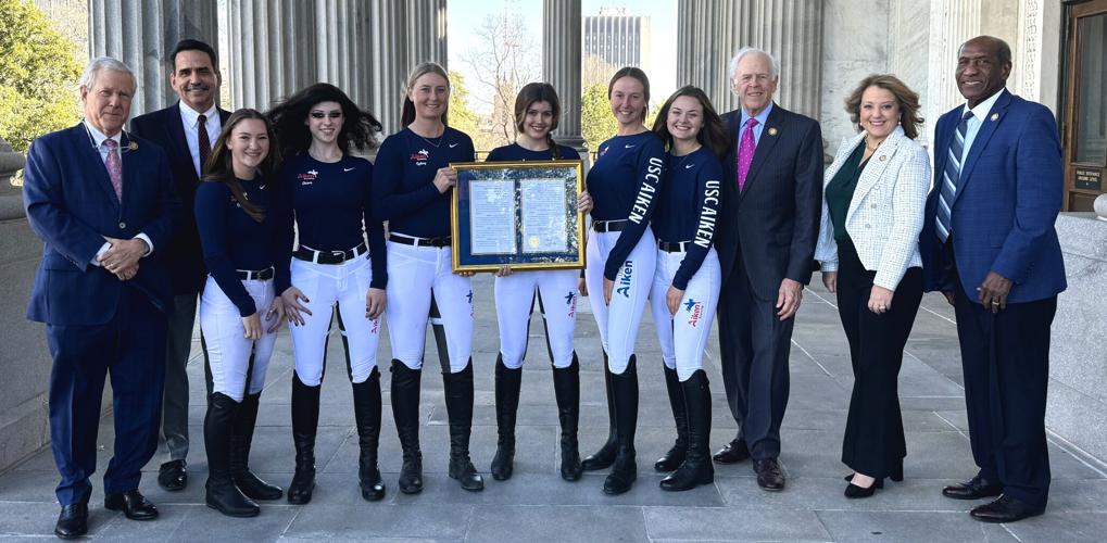 USC Aiken eventing team recognized by S.C. General Assembly