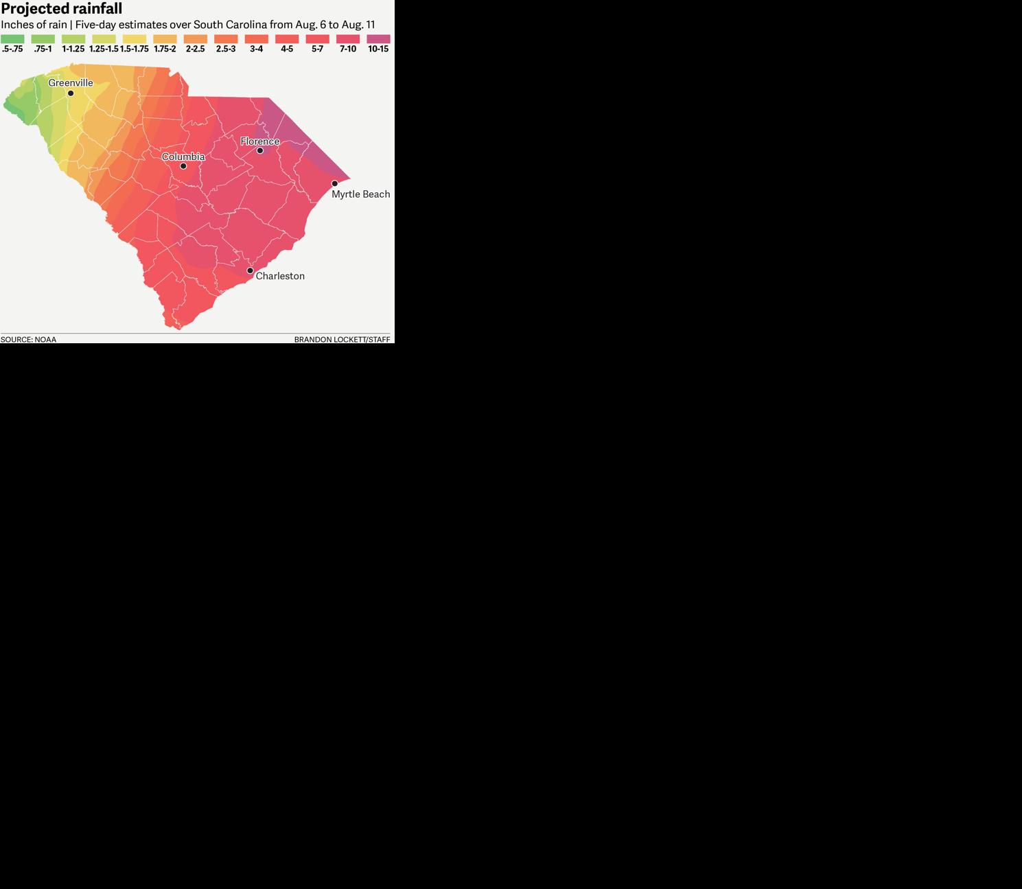Live tracker for Tropical Storm Debby in Charleston, SC