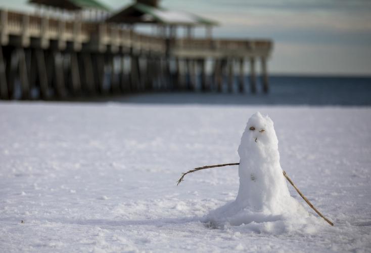 Photos: Snow on Folly Beach after a rare winter storm