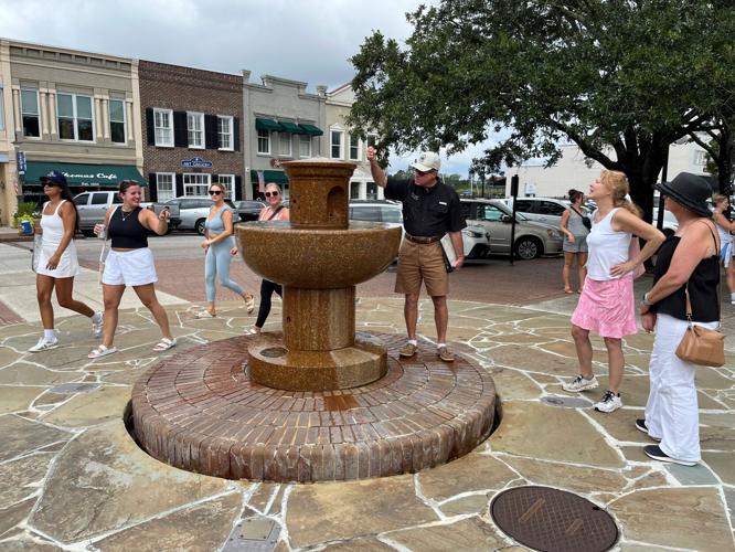 Granite fountains from Maine stand tall in South Carolina