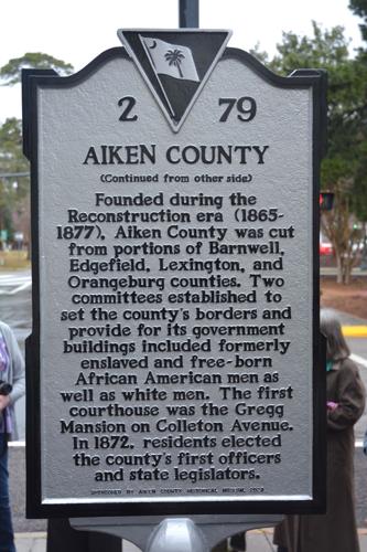 New historical marker offers fresh Aiken County overview