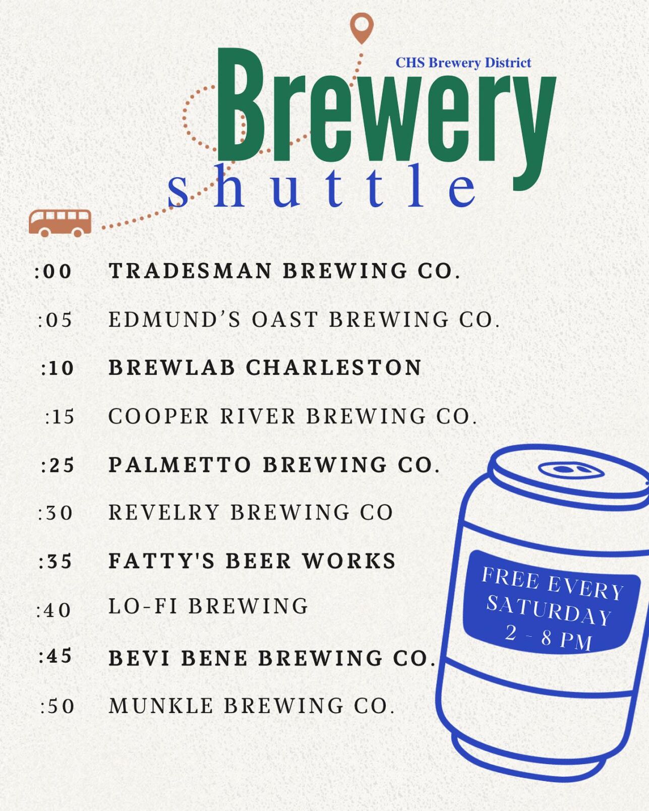Charleston Brewery shuttle is good free fun for beer lovers