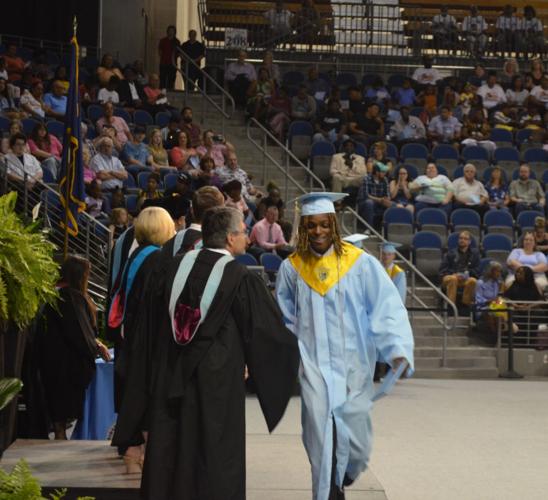 Graduates pause to appreciate the moment at Ridge Spring-Monetta ceremony