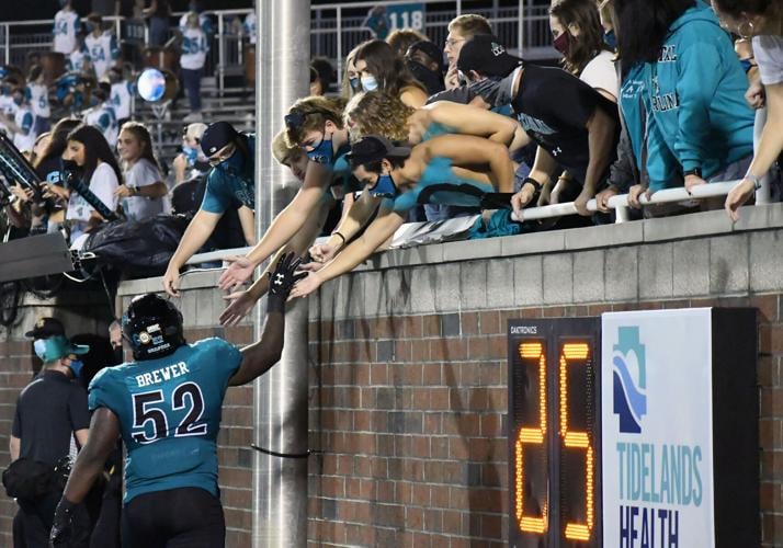Inside look: Student section shows little social distancing in CCU ...