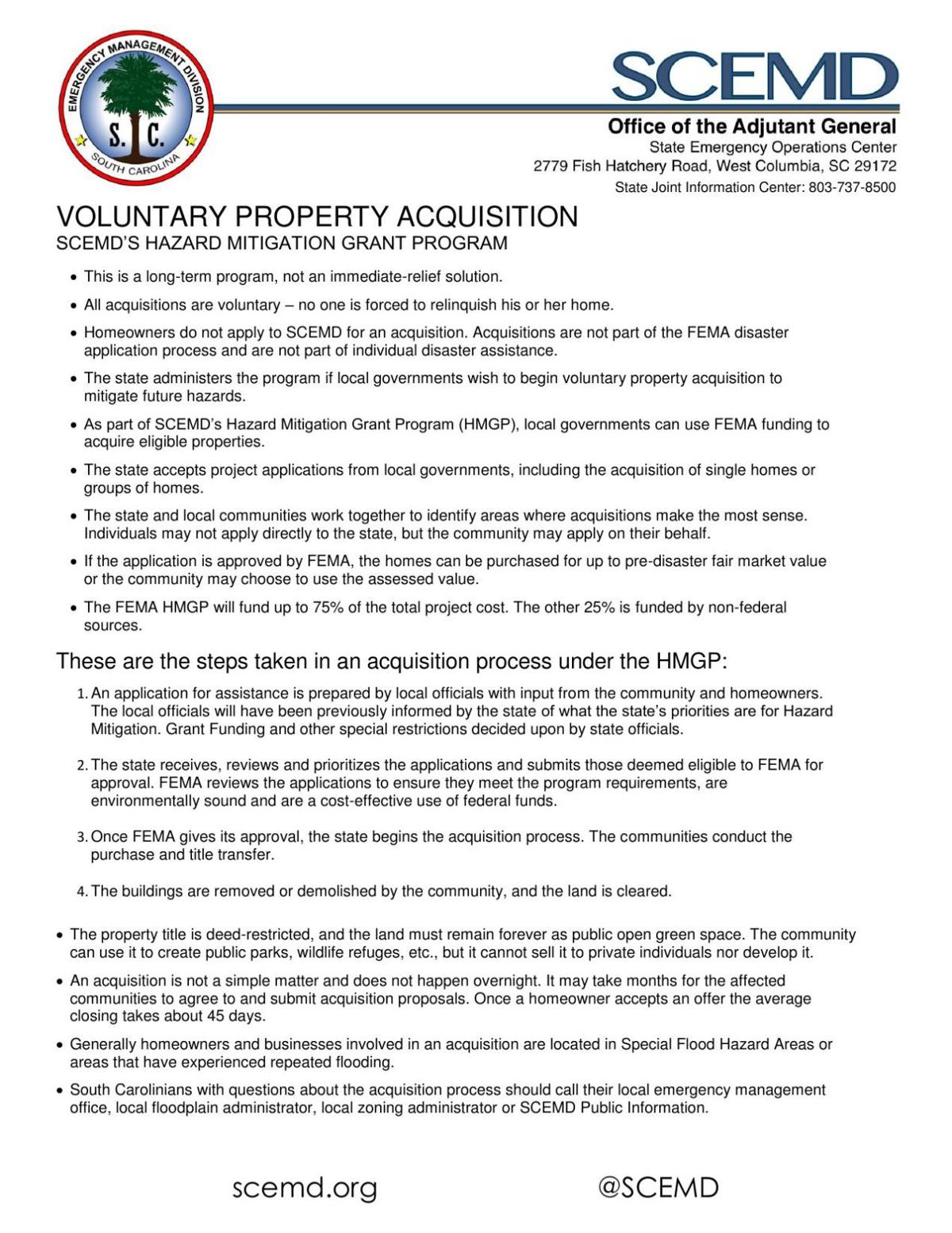 FEMA Hazard Mitigation Grant Program | | postandcourier.com