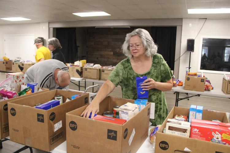 Food boxes from church feeds community during holiday