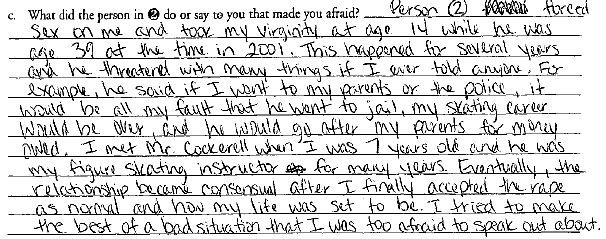 Figure skater Mark Cockerell groomed, abused girl he coached