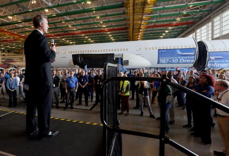 Boeing's first 787-10 Dreamliner moves into final assembly