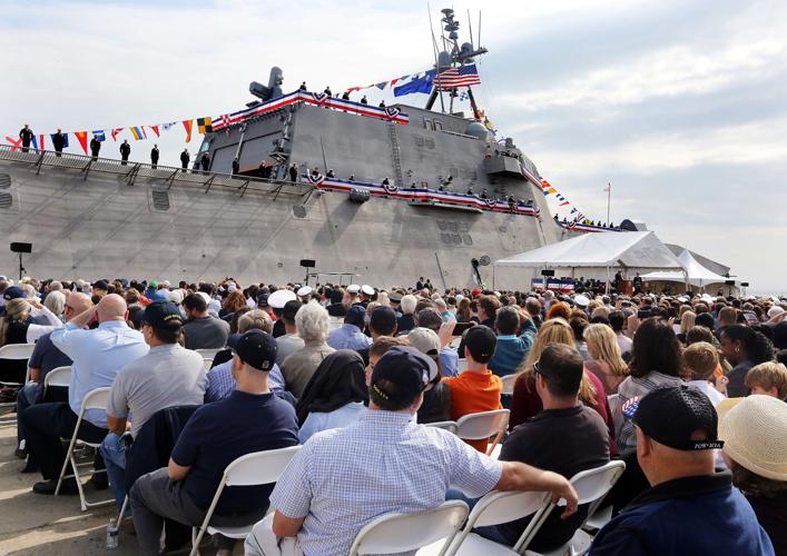 Latest Navy ship USS Charleston commissioned as part of reinvigorated ...